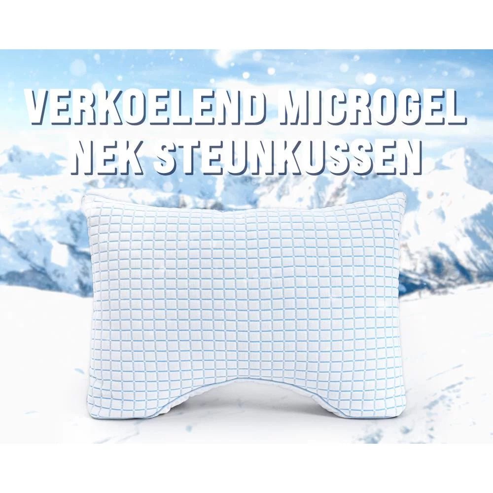 Ergonomisch Verkoelend Microgel Neksteun Kussen – Rechte-Rug